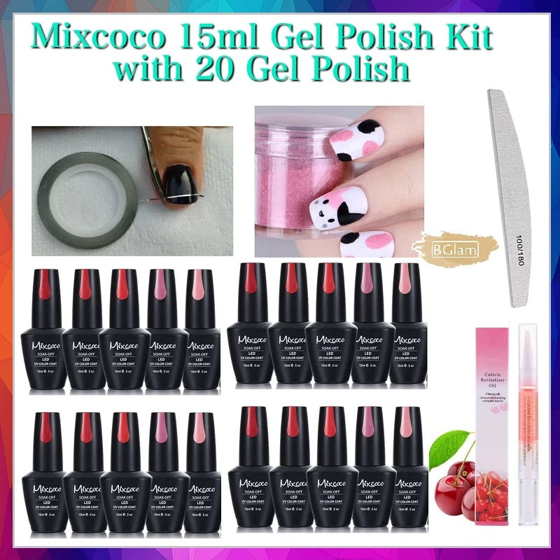 Mixcoco Gel Polish Kit – BGlam Mauritius
