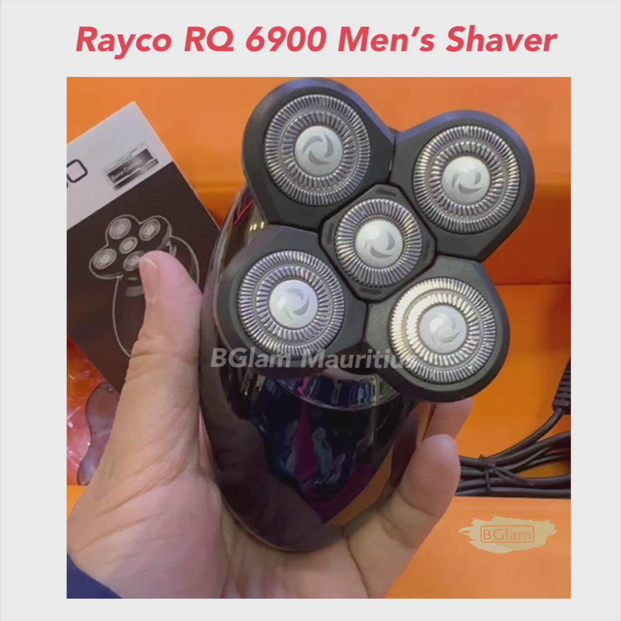 RAYCO SHAVER RQ6900 360 Rotary 5D Bald Head Shaver | USB Rechargeable ...